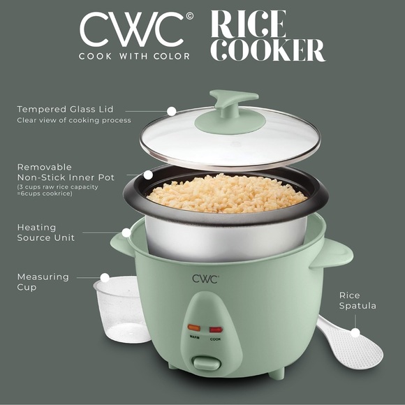 CookWithColor | Kitchen | Cook With Color Cwc Rice Cooker Green | Poshmark